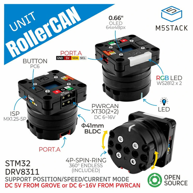 RollerCANユニット スリップリング付き（STM32） — スイッチサイエンス