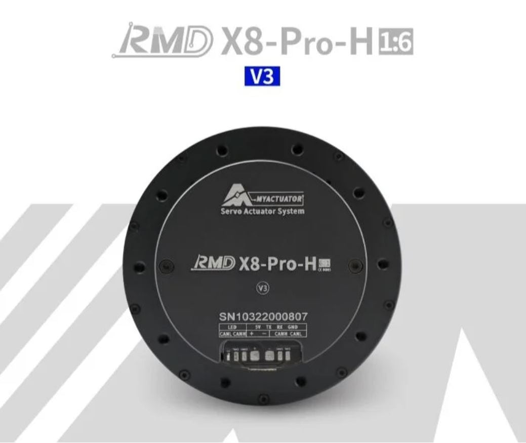 MyActuator RMD-X8 Pro-H サーボ 48V/8Nm/160rpm（1:6、CAN） — スイッチサイエンス