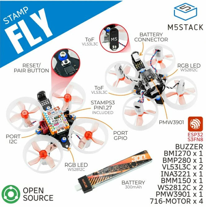M5Stamp Fly （M5StampS3搭載） — スイッチサイエンス