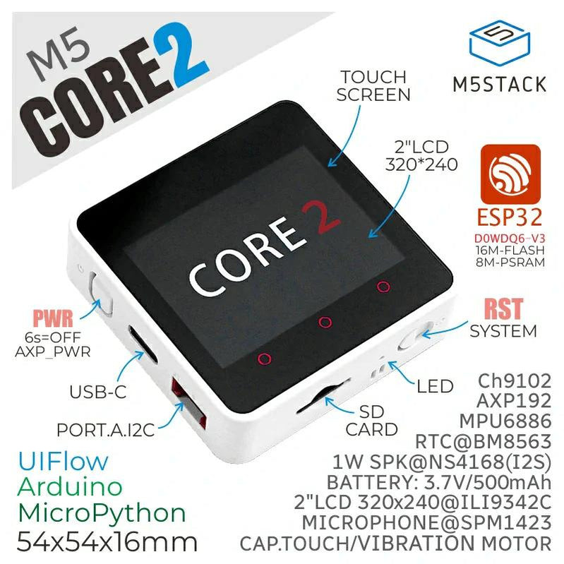 M5Stack Core2 v1.1 — スイッチサイエンス