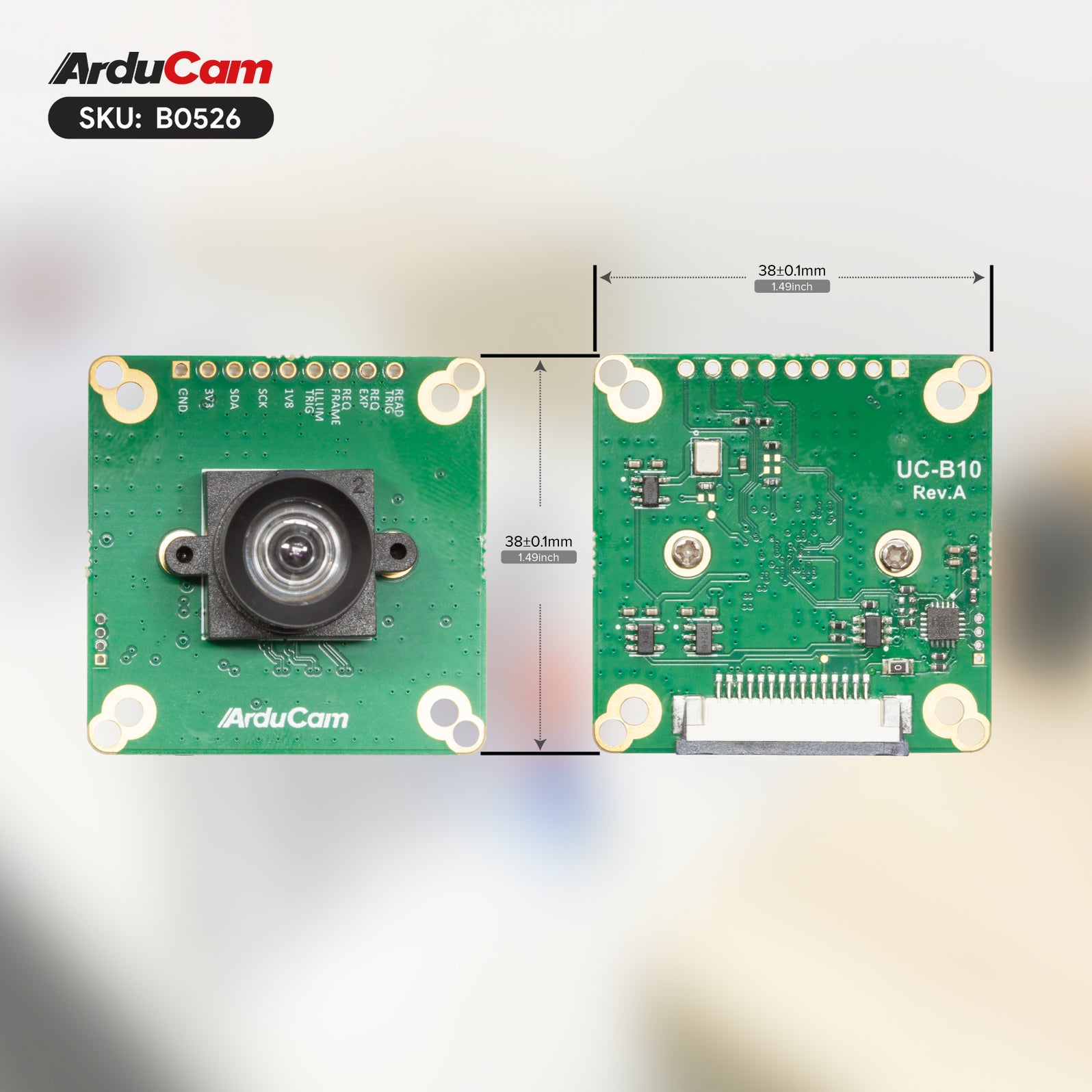 Mira220搭載 Arducam PiVariety 2.2MP グローバルシャッターモノクロカメラモジュール — スイッチサイエンス