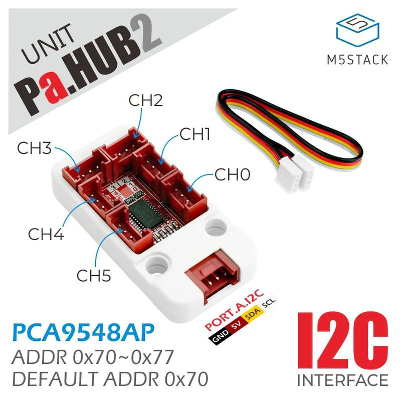 M5Stack用Port A I2C拡張ハブユニット（PCA9548AP） — スイッチサイエンス