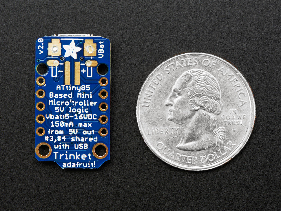 Adafruit Trinket - Mini Microcontroller - 5V Logic - — スイッチサイエンス