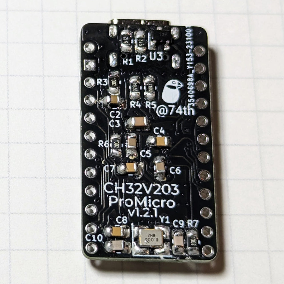 74th. CH32V203 ProMicro Like（CH32V203搭載ProMicroピン互換ボード） — スイッチサイエンス